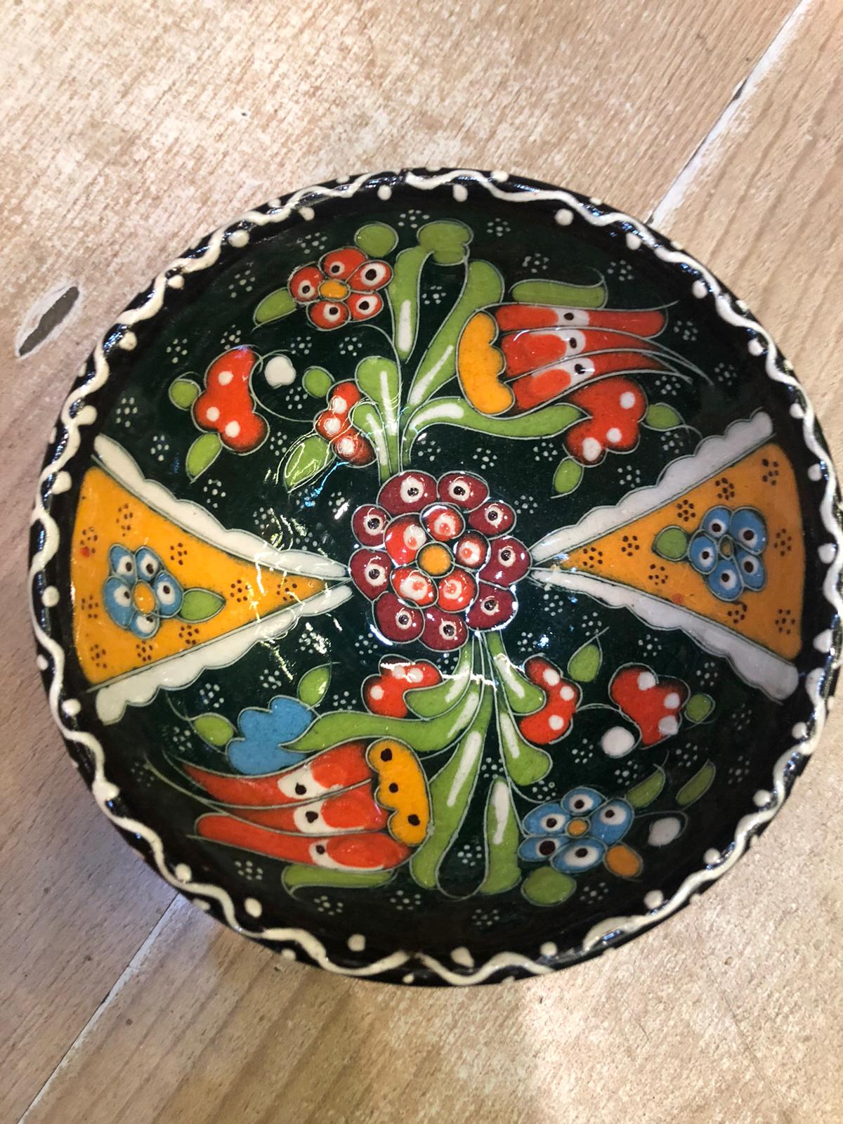 Handmade and Handpainted Colorful Ceramic Bowl,Han... – Vicedeal