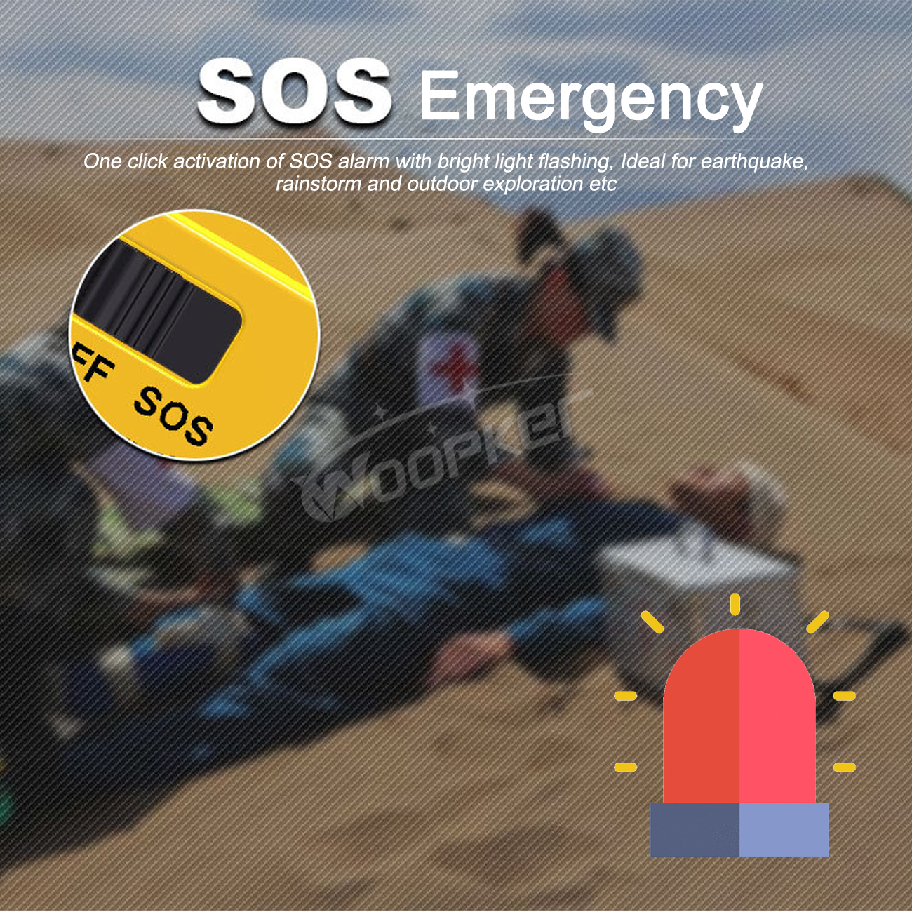 SOS Alarm Notfall Radio 2500 mAh E09 FM Radio Sola... – Grandado