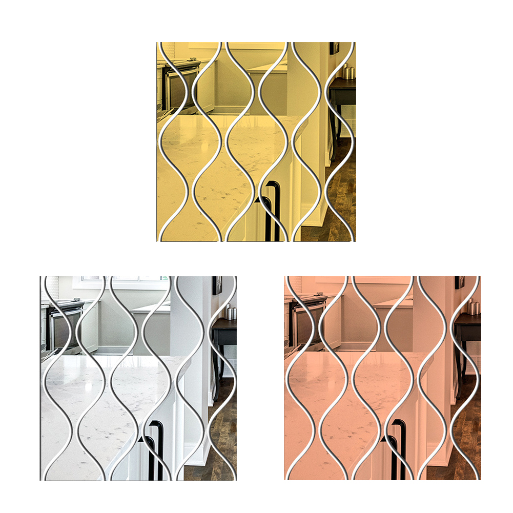 3D Mirror Sticker DIY Self Adhesive Acrylic Mirror... – Grandado