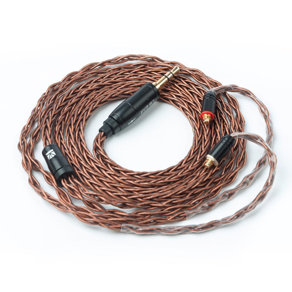 KB OHR 8 Ader sauerstoff-freies kupfer kabel mit metall 2Stift/MMCX/QDC ...