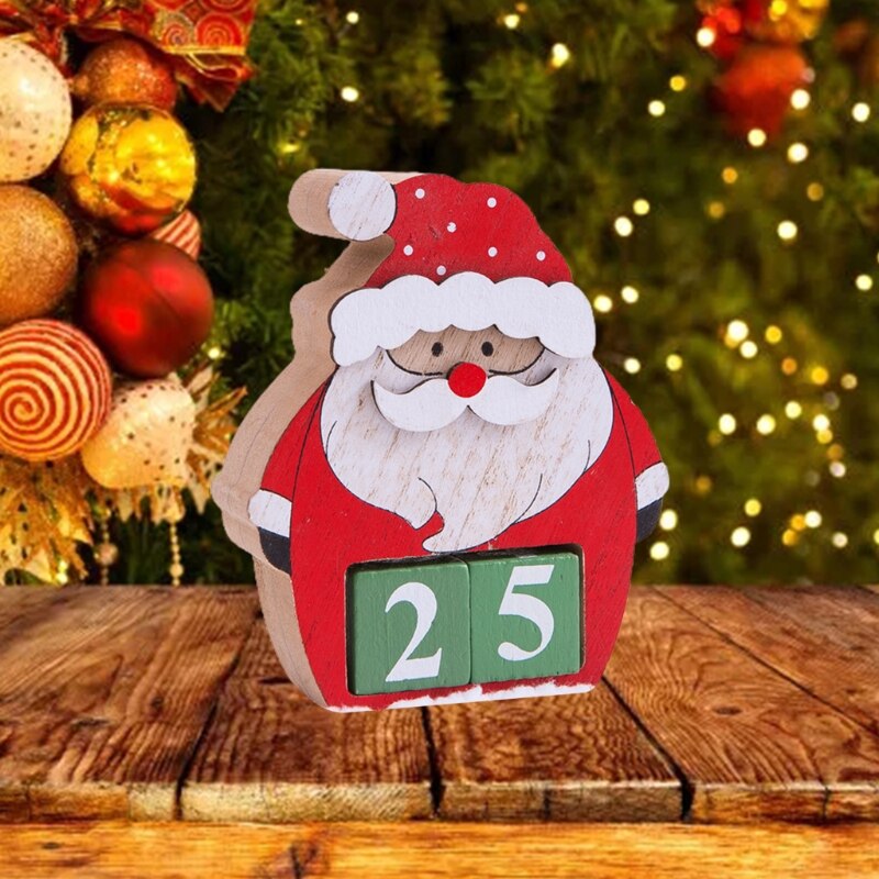 Christmas Countdown Wooden Advent Calendar Cute Ca... – Grandado