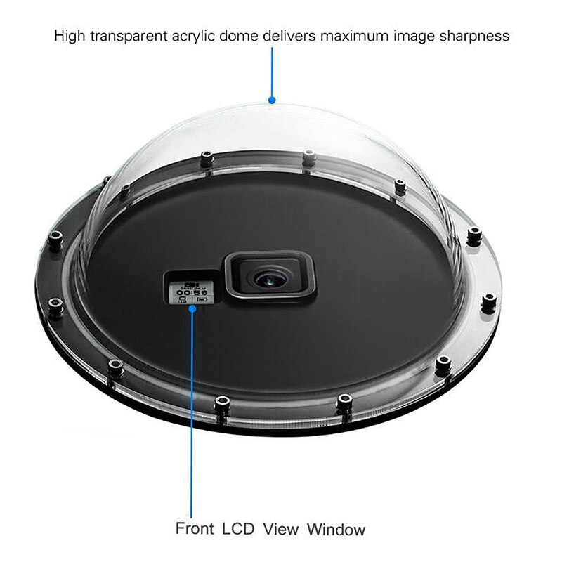Duiken Dome Poort Waterdichte Behuizing Case Cover... – Vicedeal