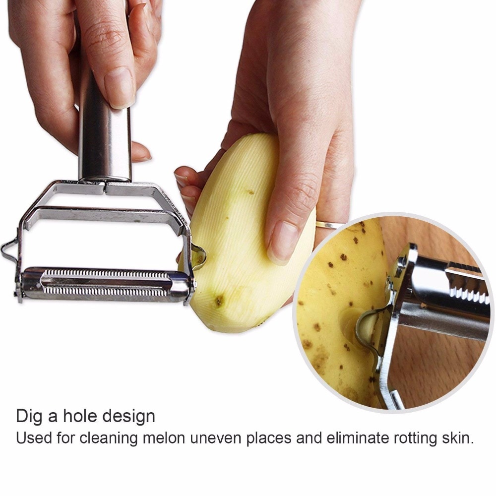 Stainless Steel Peeler Kitchen Gadget Multifunctio... – Grandado
