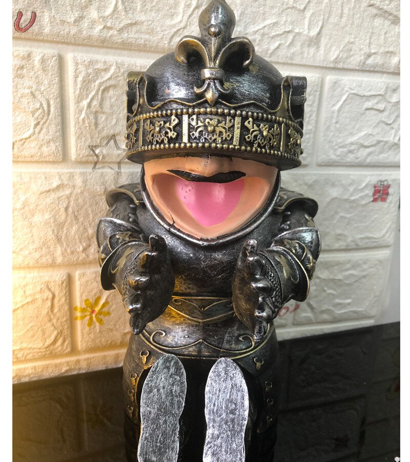 Resin King Knight Wine Rack Vintage Wine Bottle an... – Vicedeal