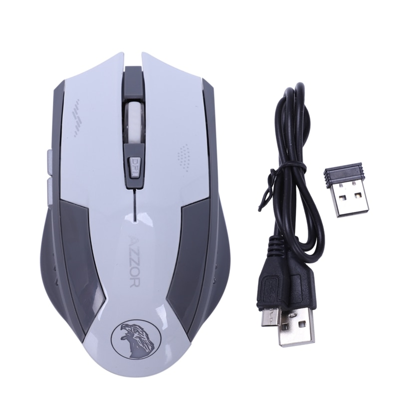 AZZOR Wireless 6D Rechargeable 2400DPI 6 Buttons O... – Grandado