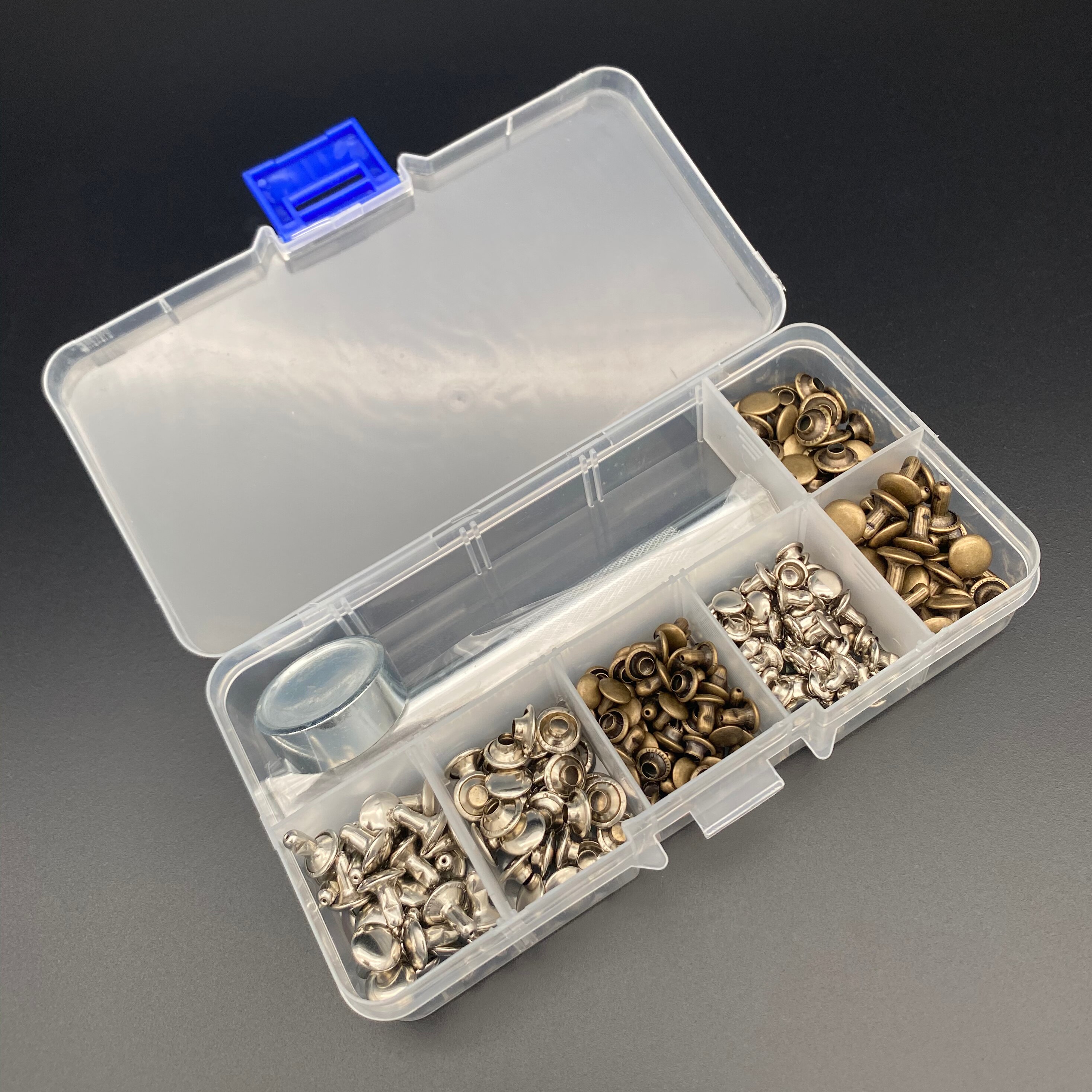 120 Set Leather Rivets Single Cap Rivets Tubular M... – Grandado