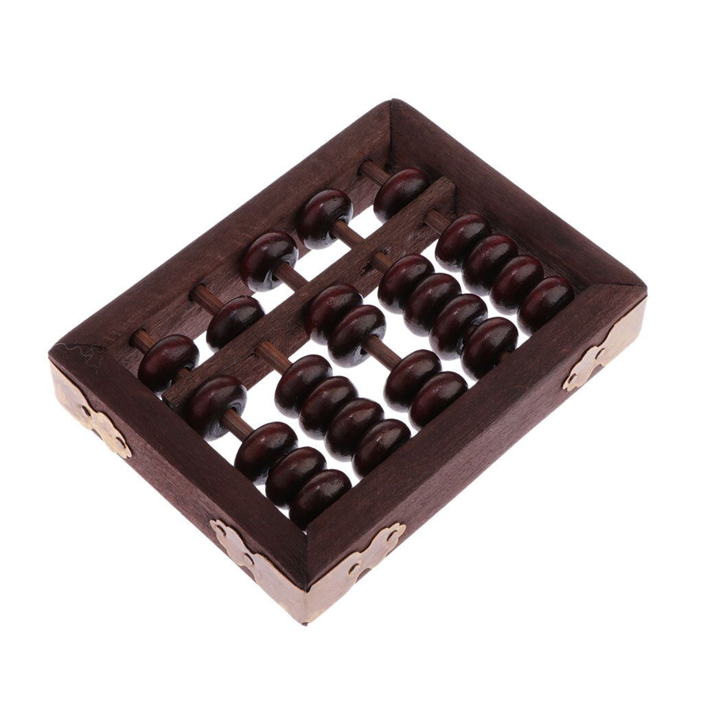 Vintage 5 Digit Houten Abacus Calculator Tool Voor... – Vicedeal