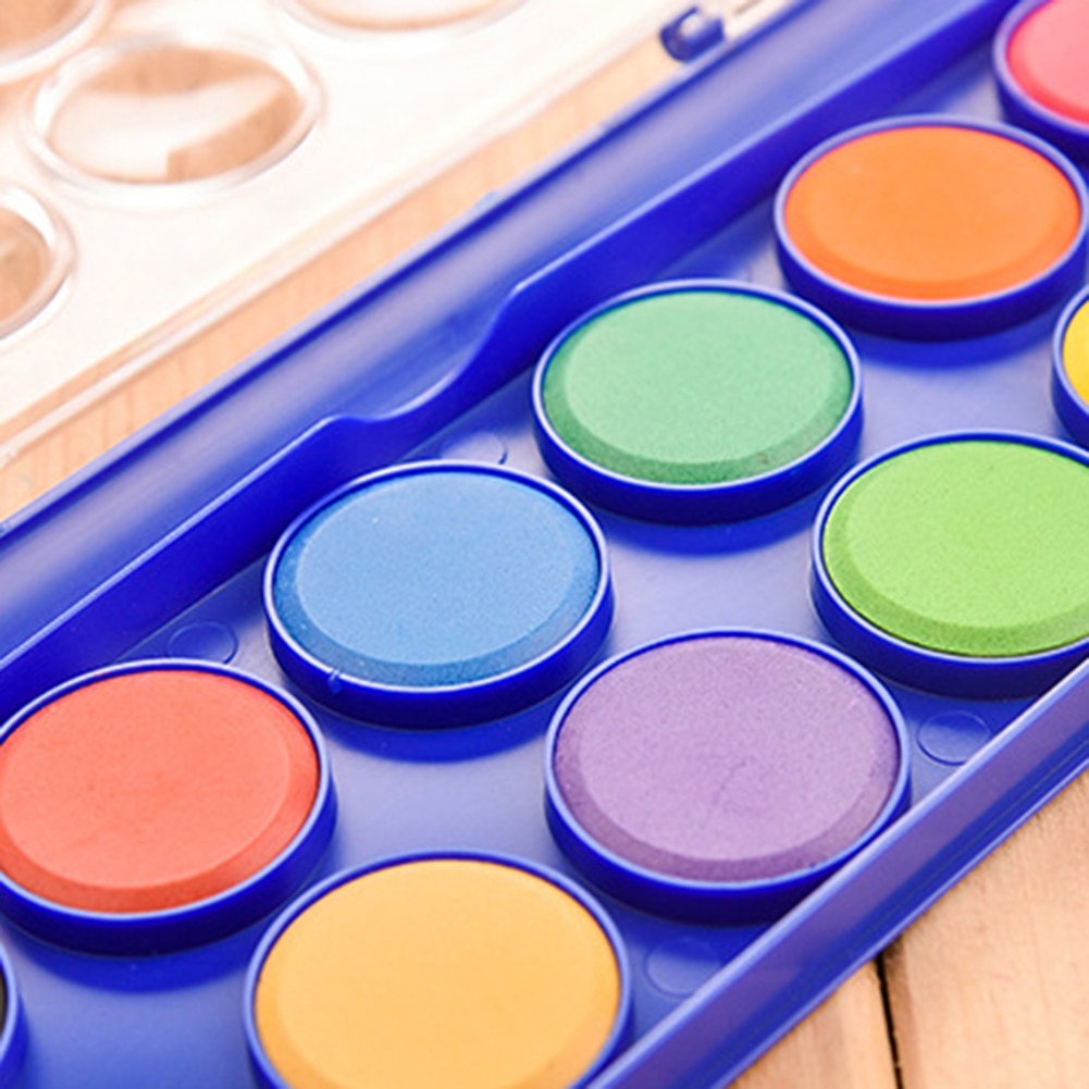 12/16/28/36 Colors Solid Pigment Watercolor Paints... – Vicedeal
