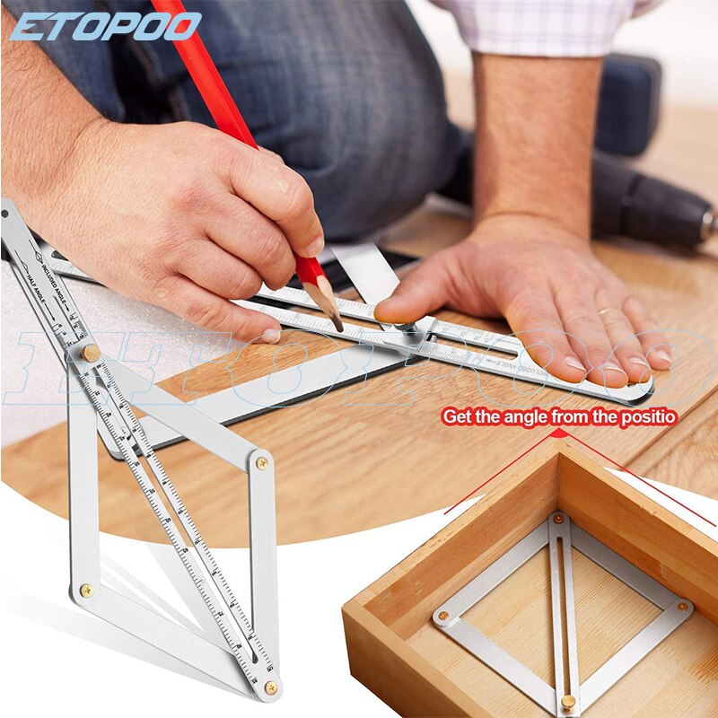 Bevel & Corner Protractor, for Multi Angle Mea... – Vicedeal