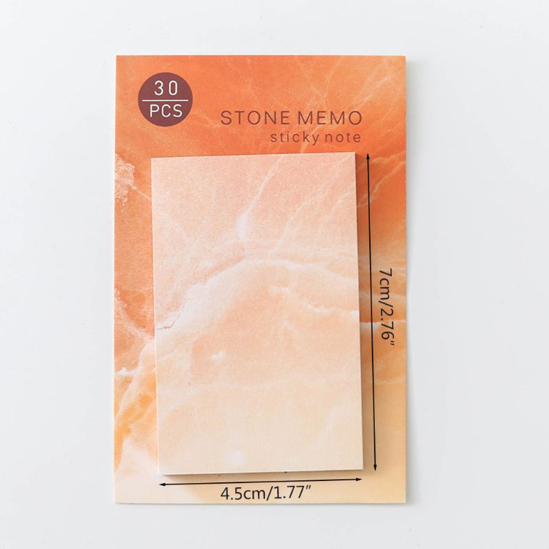 6Pcs/Bag Portable Sticky Notes Memo With Marble Gr... – Vicedeal