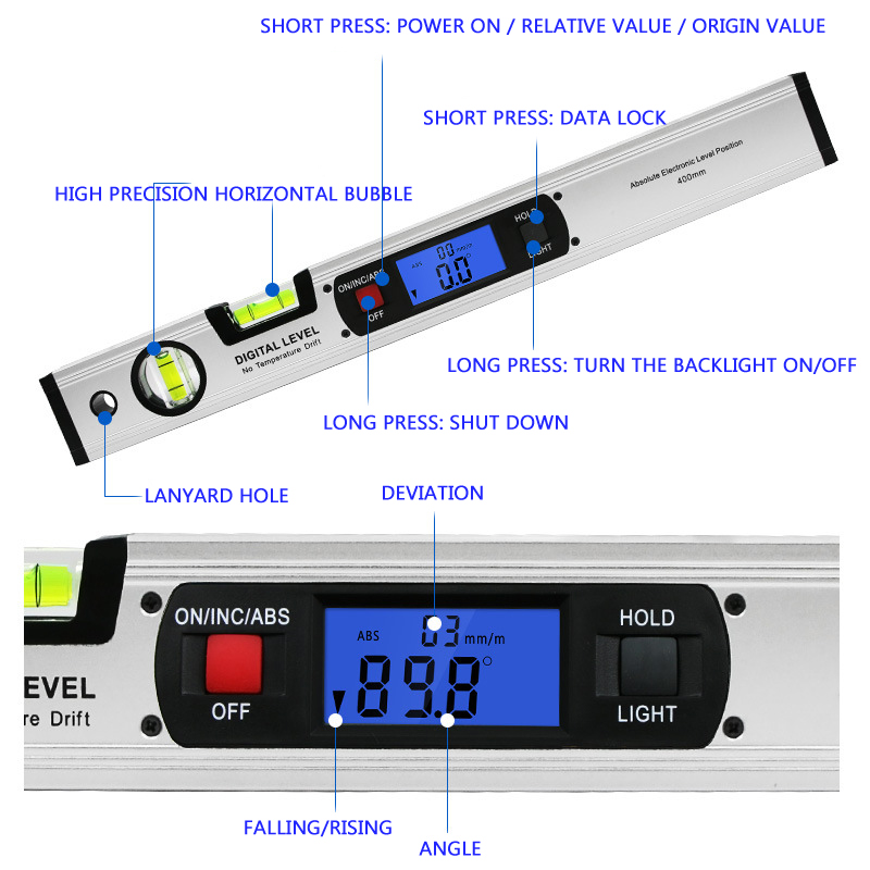 AI-ROAD Digital Protractor Angle Measuring Instrum... – Vicedeal