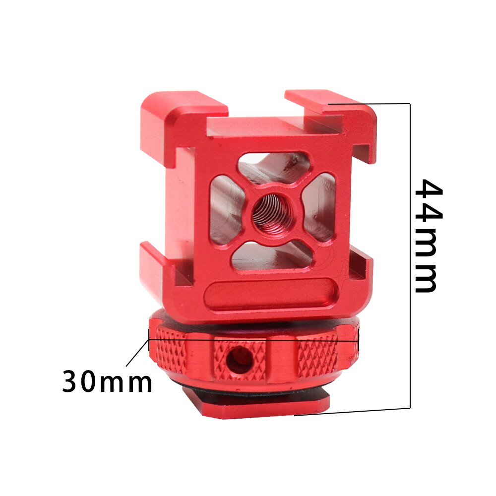 Triple cold shoe mount adapter digital SLR camera ... – Vicedeal