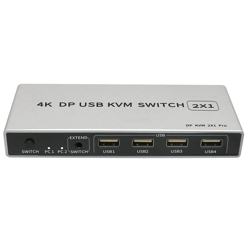 Dp Kvm Switch 2 In 1 Out Ultra Hd 4K 60Hz Dp Usb K... – Vicedeal