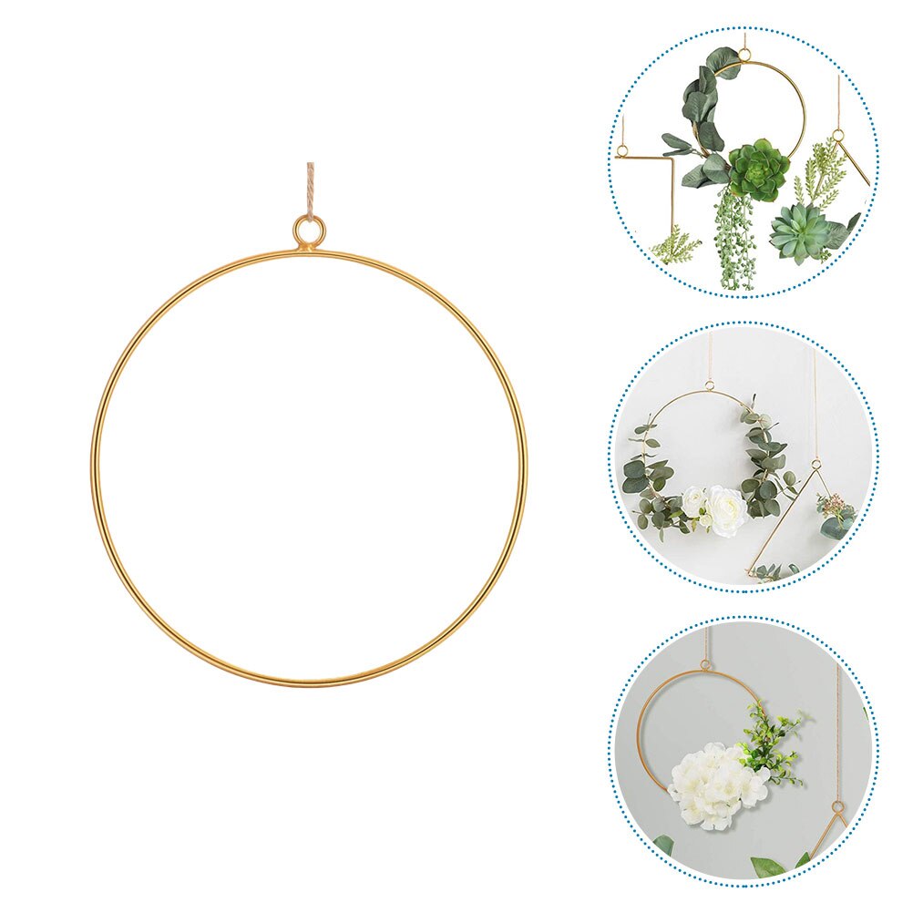 Exquisite Wreath Frame Hanging Flower Circle Decor... – Grandado