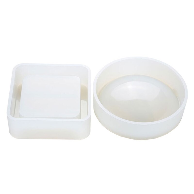 2 Stuks Resin Crystal Epoxy Diy Pot Mold Asbak Coa... – Grandado