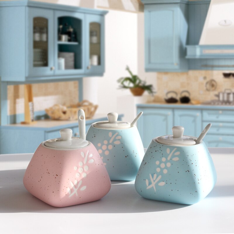 Recipiente de cerámica para azúcar y sal, recipien... – Grandado