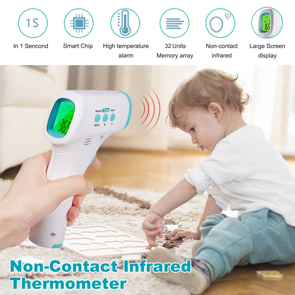 Digital Forehead Thermometer Non-contact Infrared ... – Grandado
