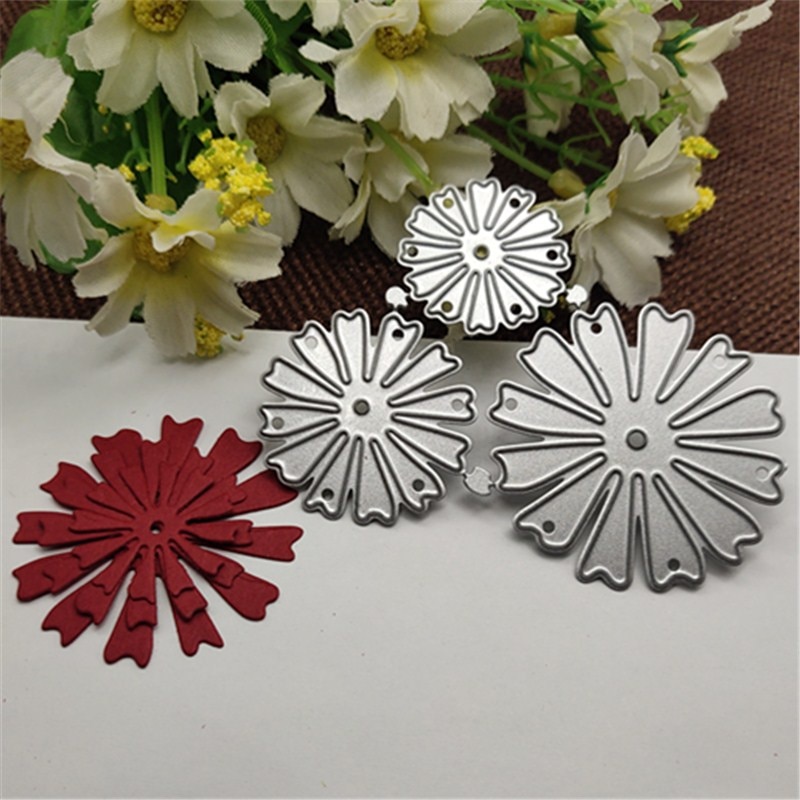 3Pcs Bloemen Metalen Stansmessen Stencils Voor DIY... – Vicedeal