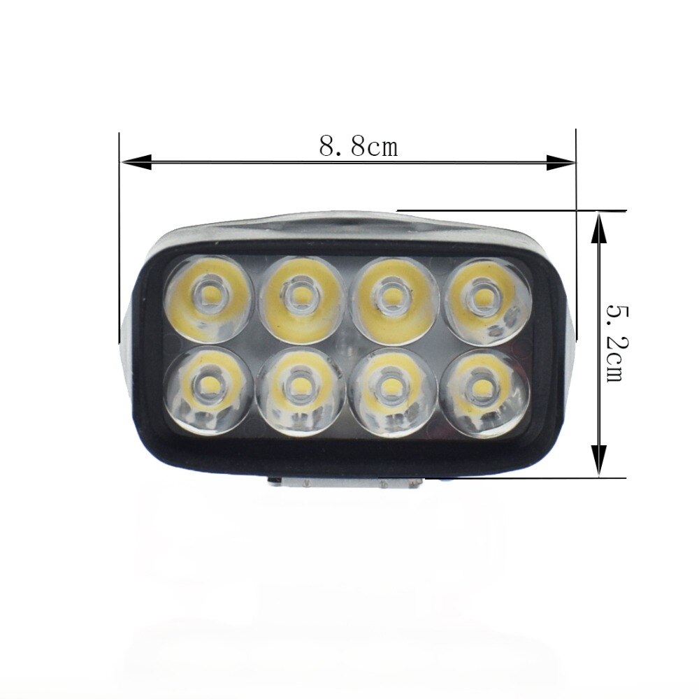 Motorcycle headlights 12w 8LED 1200LM spotlights s... – Grandado