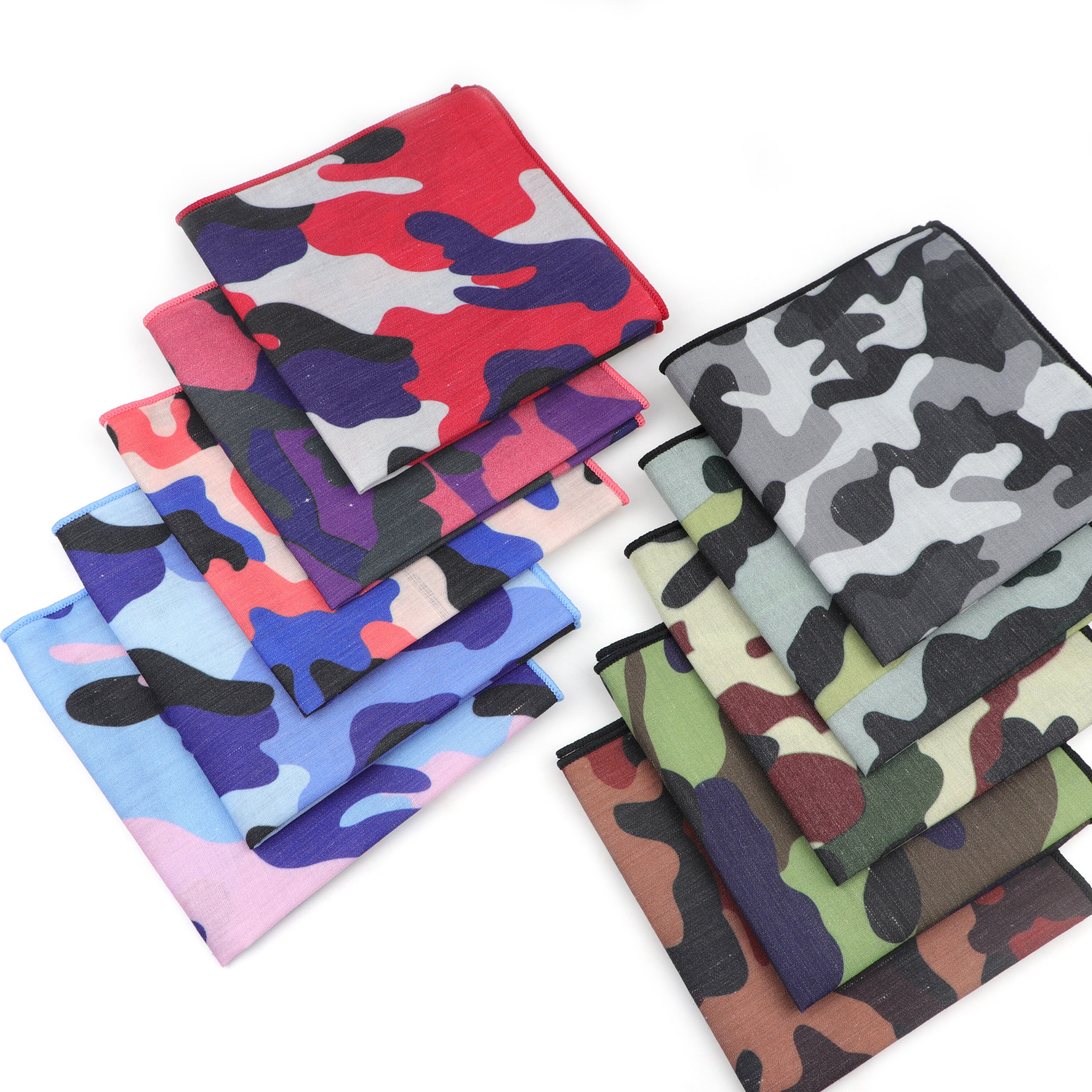Camouflage Polyester Handkerchief Jacquard Woven M... – Vicedeal