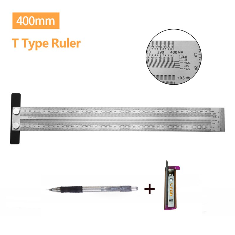 Stainless High-precision Woodworking T-Type Scale ... – Vicedeal