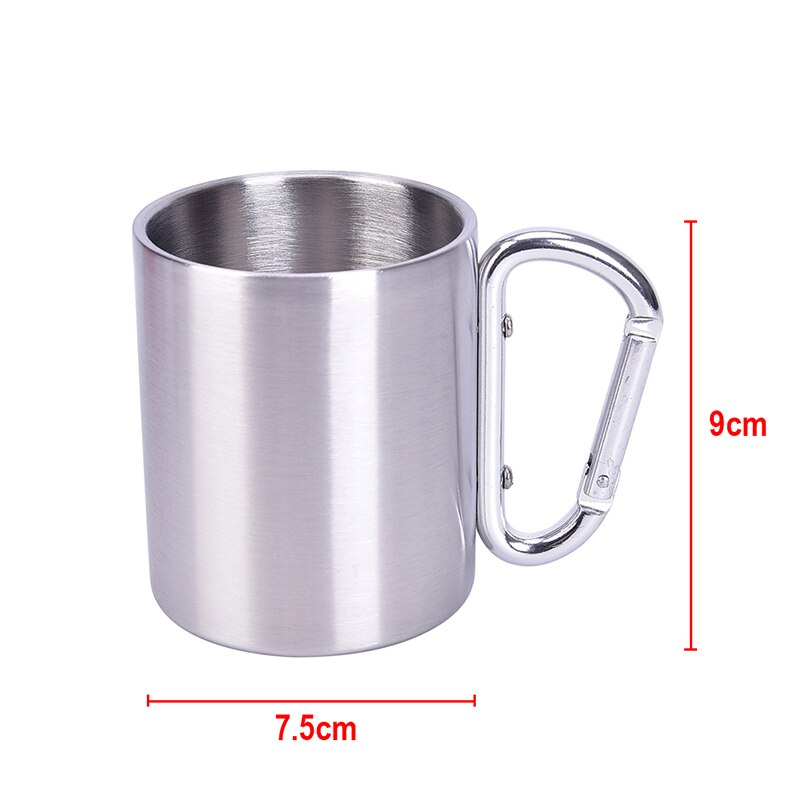 Edelstahl Tasse Camping Reisen Außen Tasse Doppel ... – Grandado
