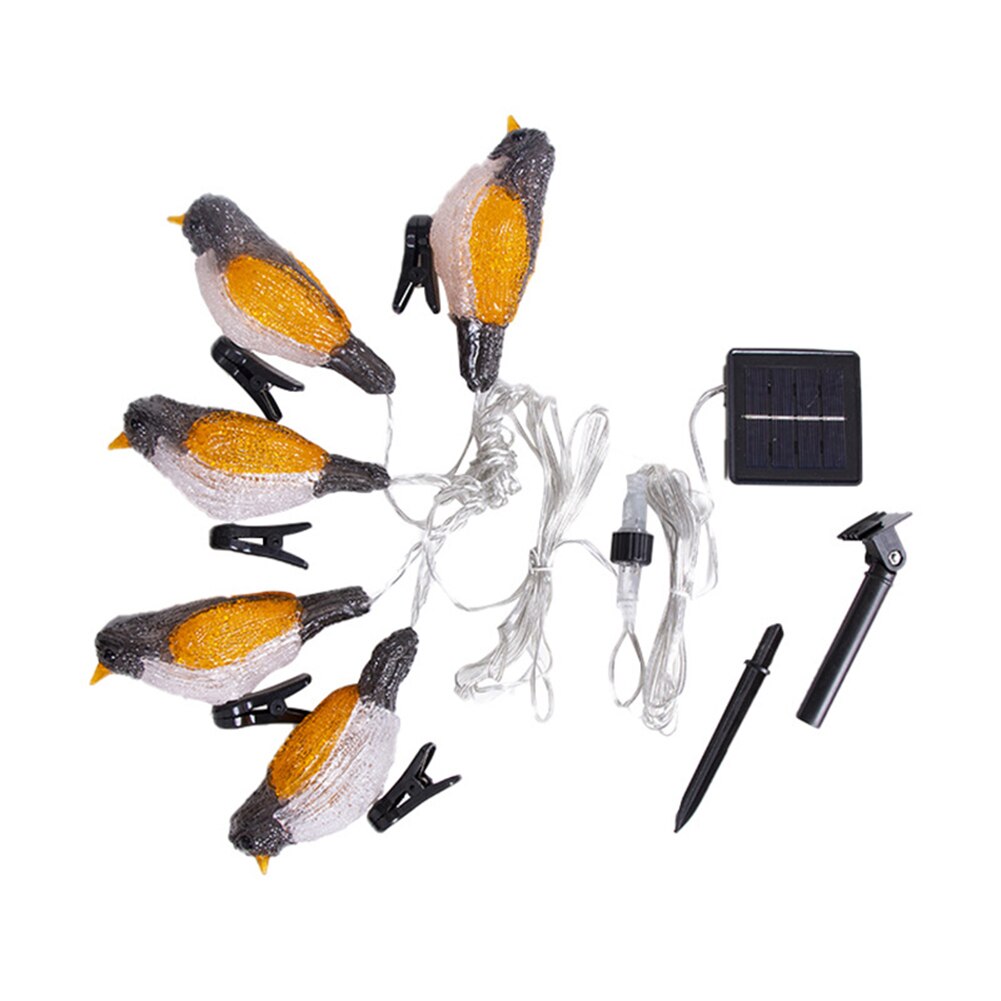 5pcs Solar Bird String Lights Outdoor LED Bird Lig... – Grandado