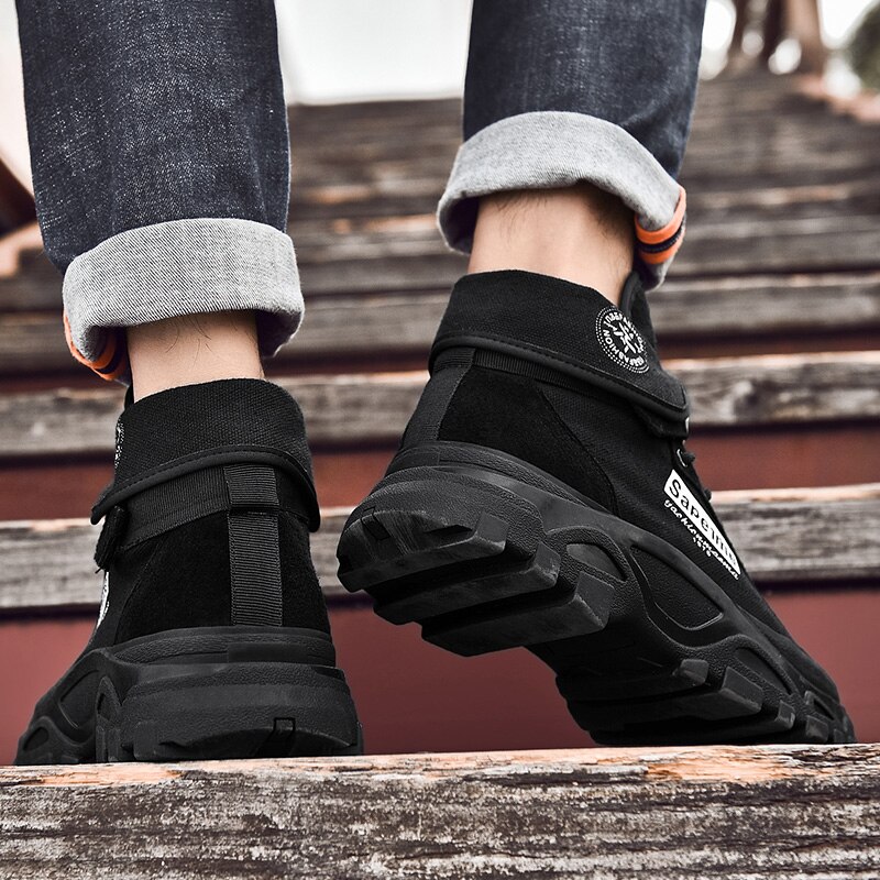 Male What Ding Boots Autumn Winter England Wind Hi Grandado