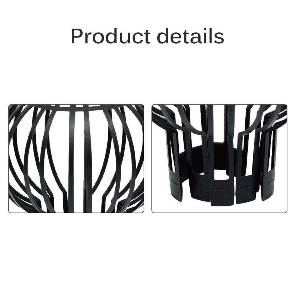 Gutter Mesh Ball Shape Black Plastic Durable Gutter Guard The Spherical ...