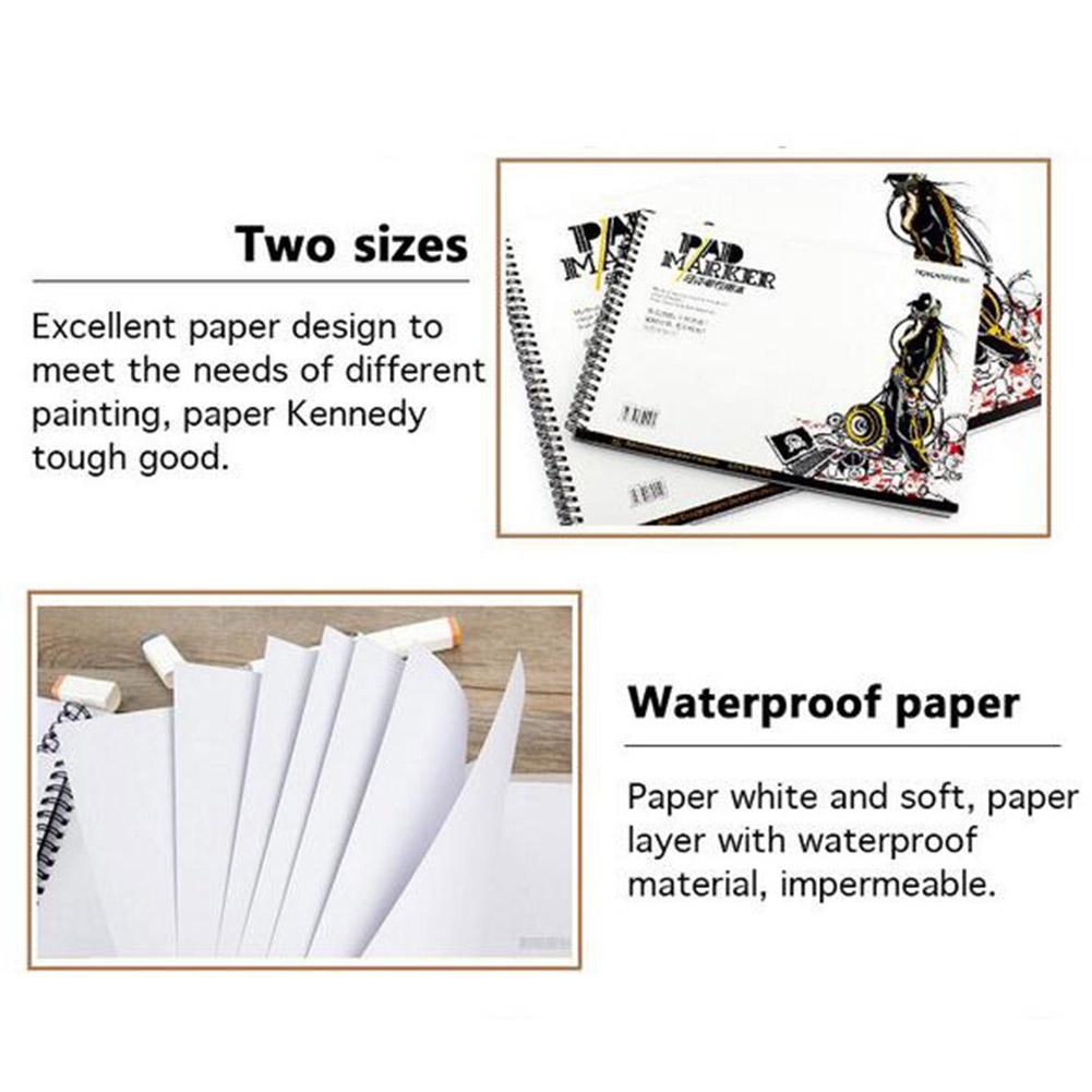 Sketchbooks A4/A5 32 Sheets Waterproof Spiral Mark... – Vicedeal