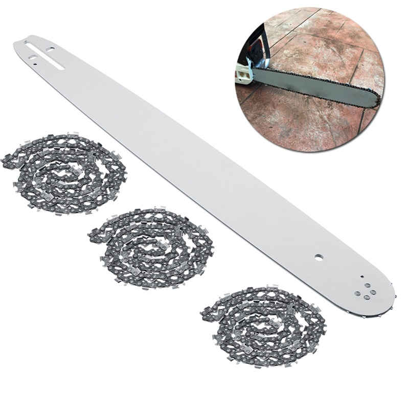 20 Inch Chainsaw Guide Bar with 3pcs Saw Chain 3/8... – Vicedeal