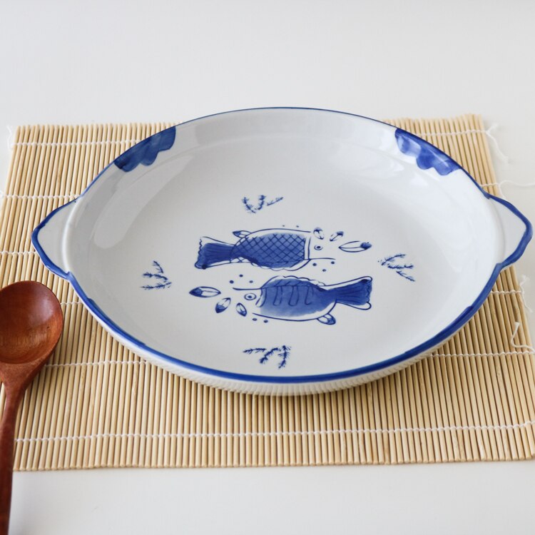 Ceramic Blue-and-white Underglaze Color Antique Ta... – Grandado