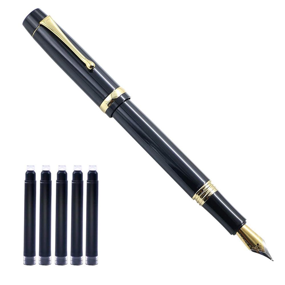 Business Black Fountain Pen Classic Metal Ink Pen ... – Vicedeal