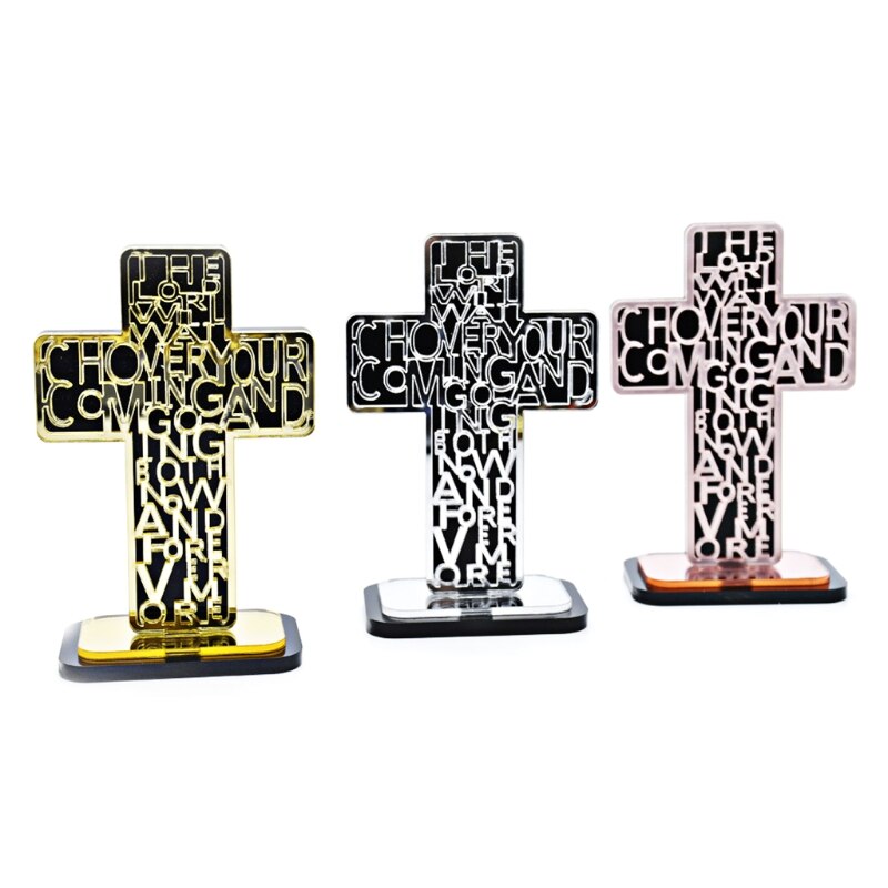 Acrylic Religious Scripture Cross Christ Catholic ... – Grandado