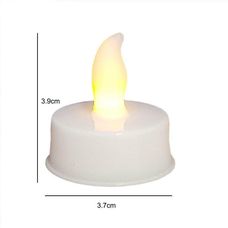 Led ljus varmt gult blinkande glöd ljus ljus flamf... – Vicedeal