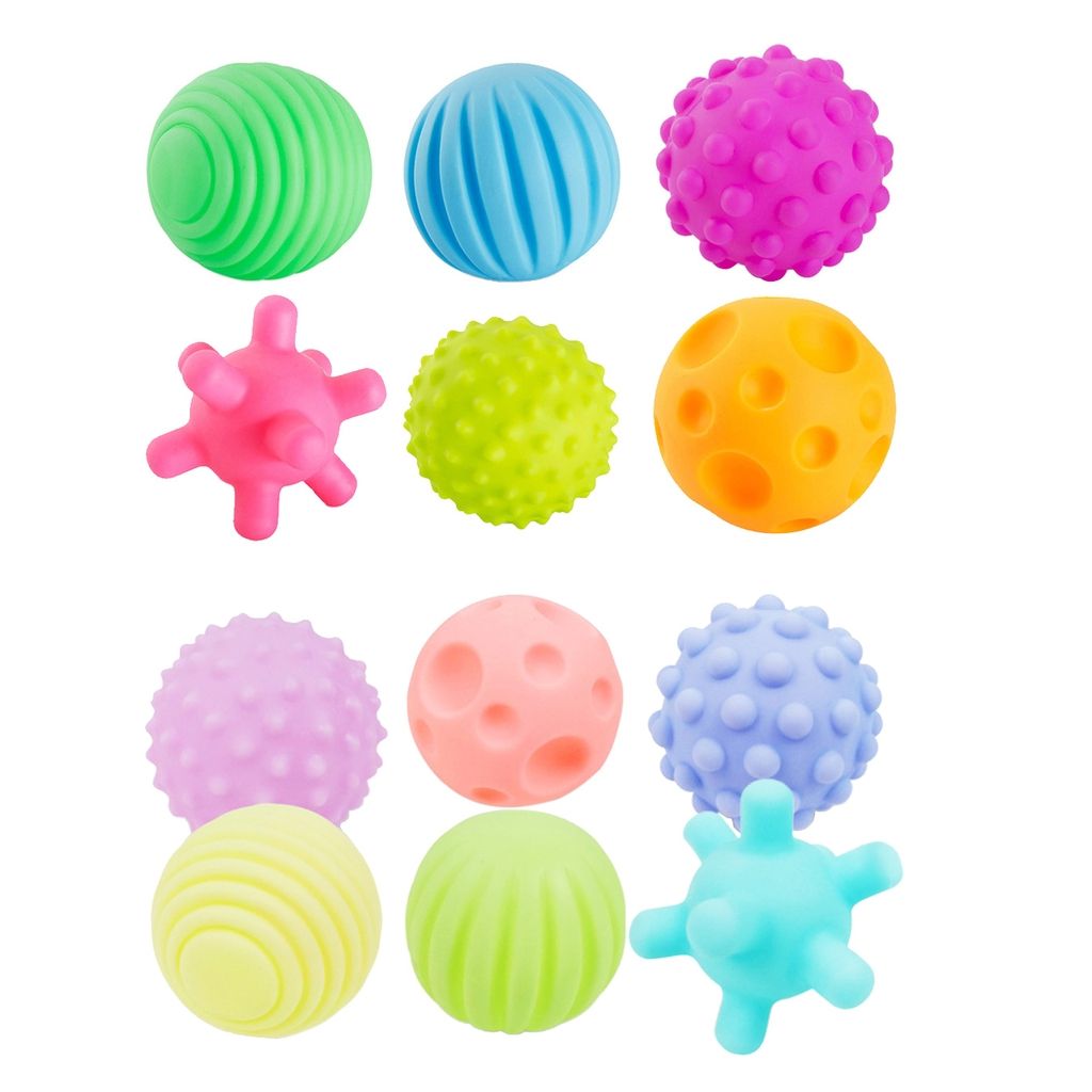 6 Pack Baby Textured Ball Set, Kids Sensory Balls,... – Grandado