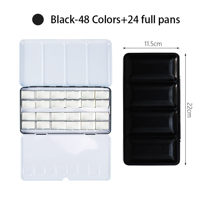 DINGYI Fine Black Palette Case Empty Metal Paint T... – Grandado