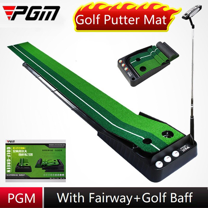 Pgm 2.5M 3M Golf Putter Trainer Putting Mat Met Fa... – Vicedeal