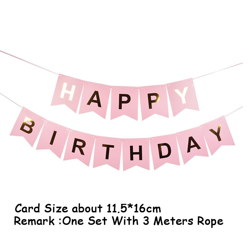 Birthday Banner Paper Bunting Garland Banners Happ... – Grandado