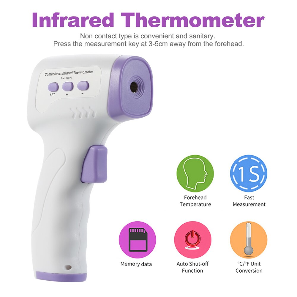 Digital Forehead Thermal Thermometer Non-contact H... – Grandado