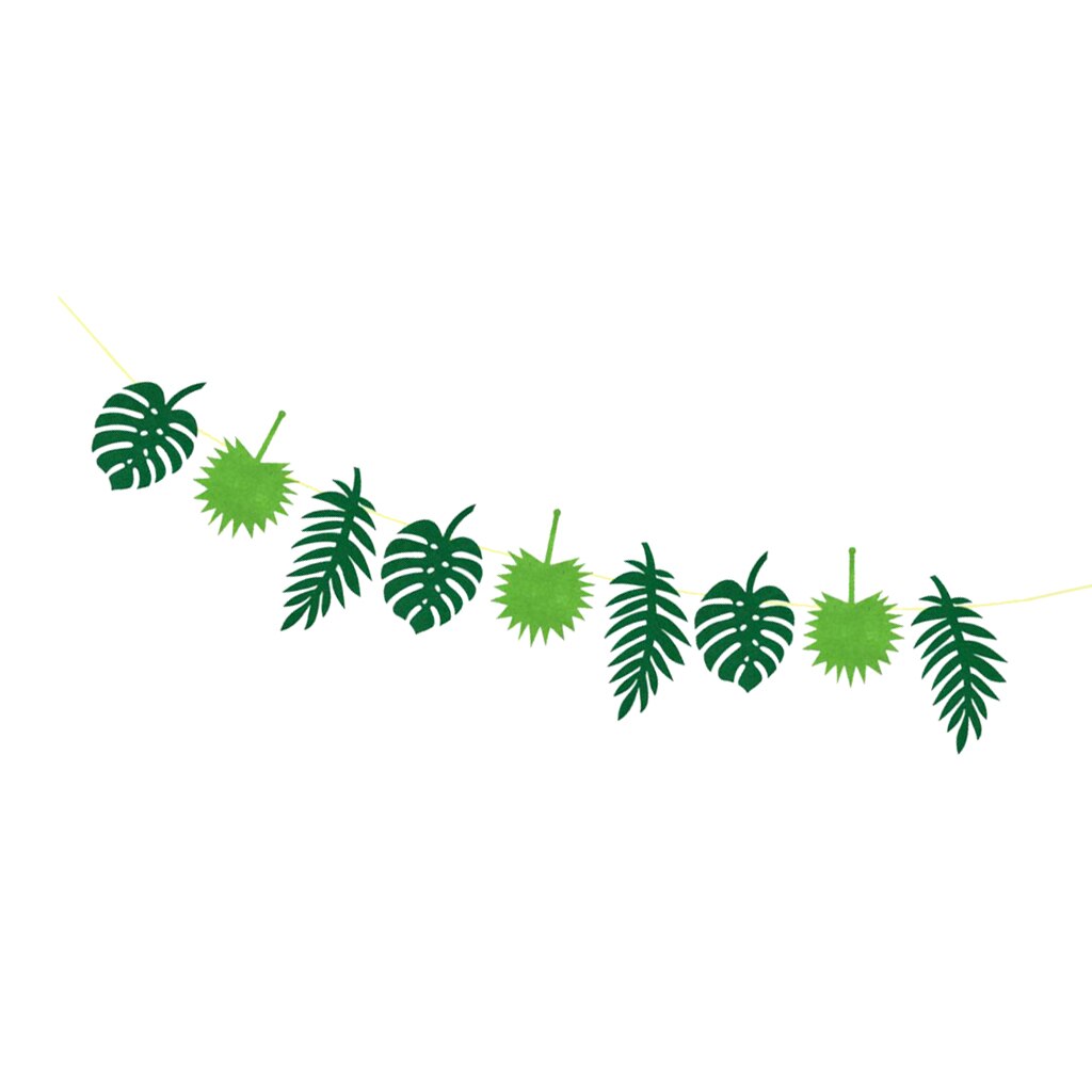 Hawaiian Tropical Leaves Bunting Banner Summer Bea... – Vicedeal