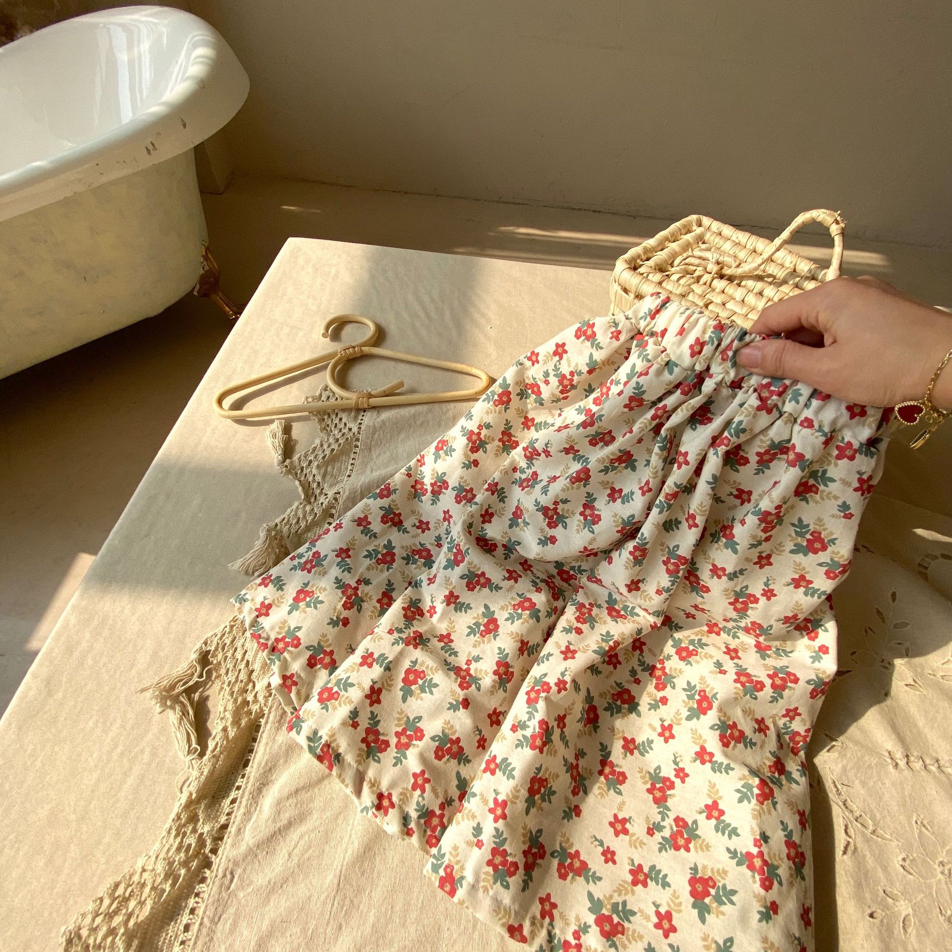 Korea Style Girls Printed Skirt Spring Girls Skirt... – Grandado