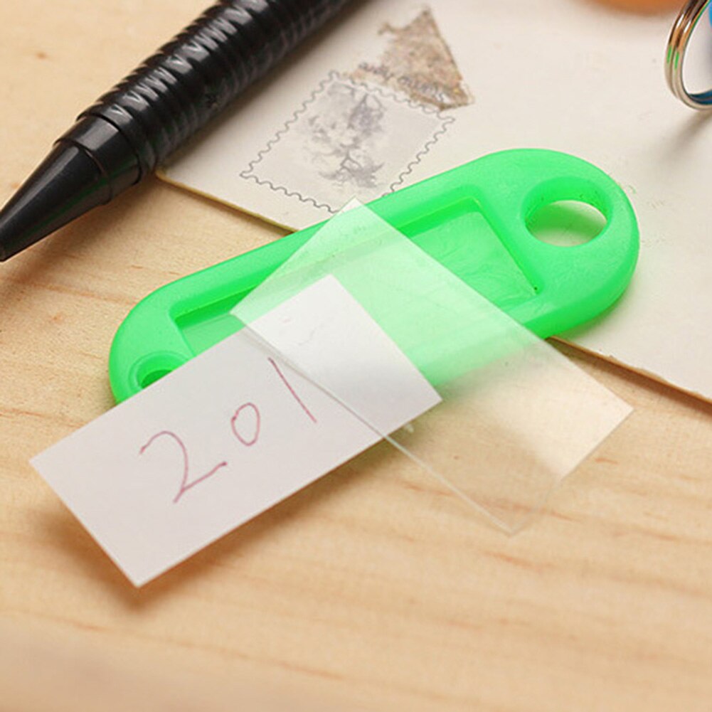 20/40Pcs Plastic Keychain Key Tags Id Label Name T... – Grandado
