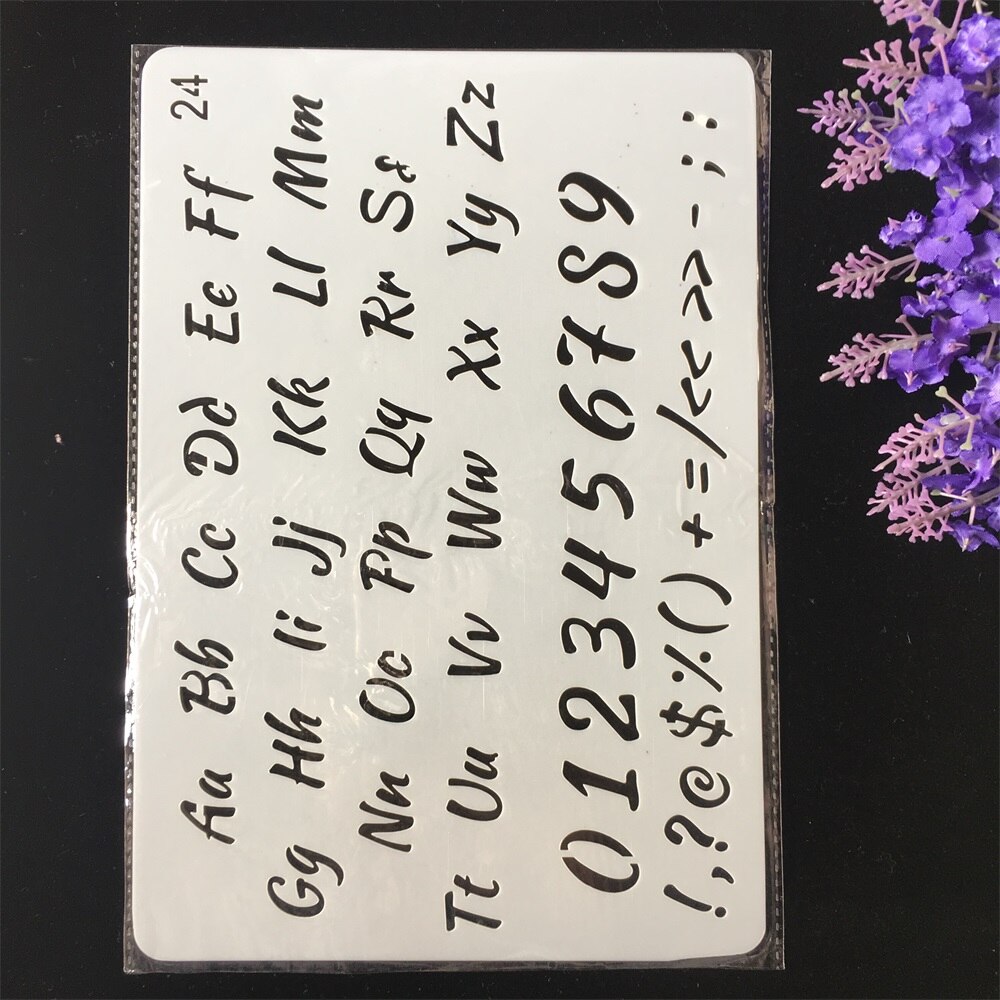 26cm Alphabet Letters DIY Craft Layering Stencils ... – Grandado
