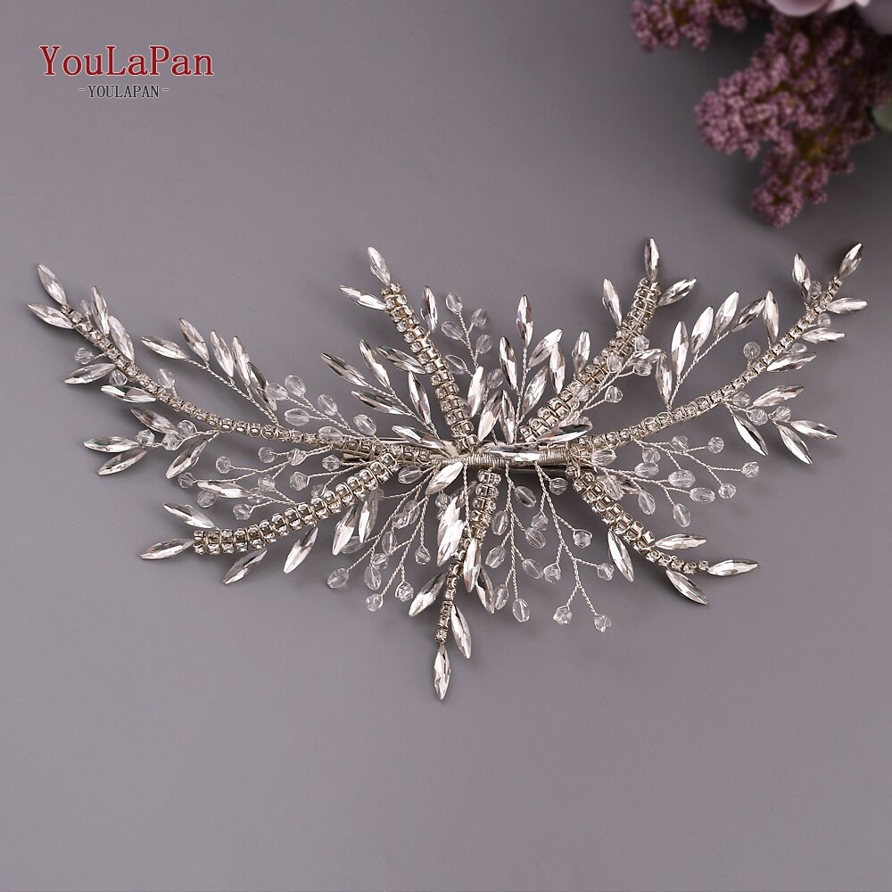 YouLaPan HP287 Silver Diamond Wedding Headpieces L... – Grandado