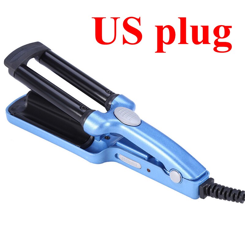 3 Barrels Ceramic Hair Curler Crimper Curling Iron... – Grandado