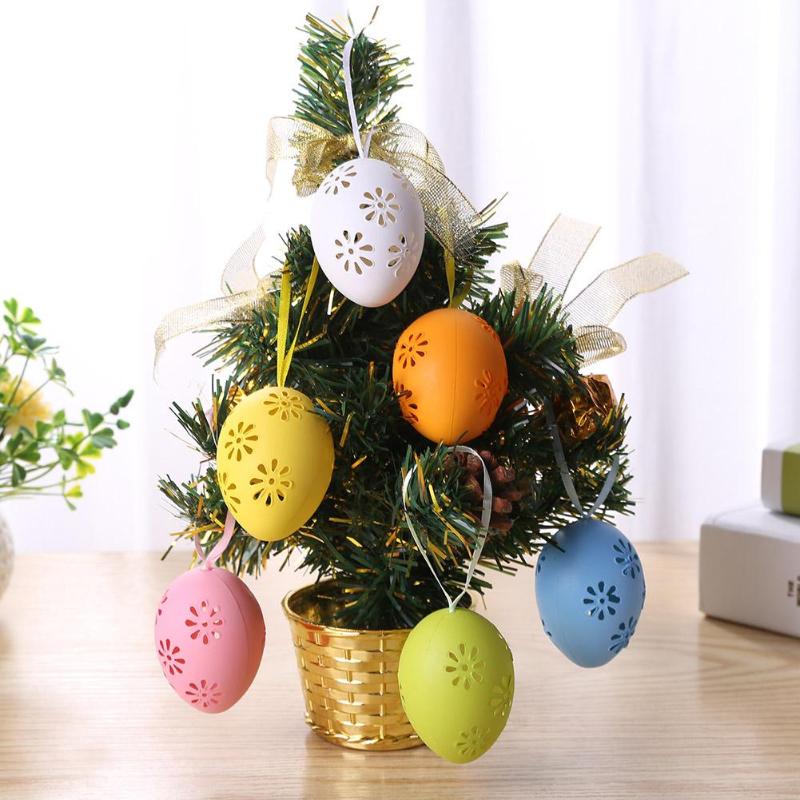 6pcs Easter Decorations Plastic Egg Hollow Out DIY... – Vicedeal