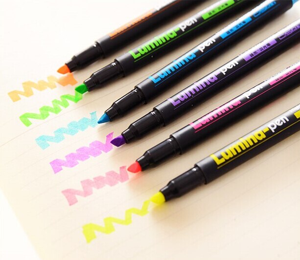6 pcs/Lot Lumina pens Highlighter for paper copy f... – Grandado