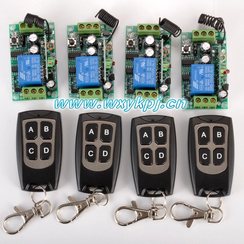 DC12V 10A 1 Channel RF Wireless Remote Control Swi... – Grandado
