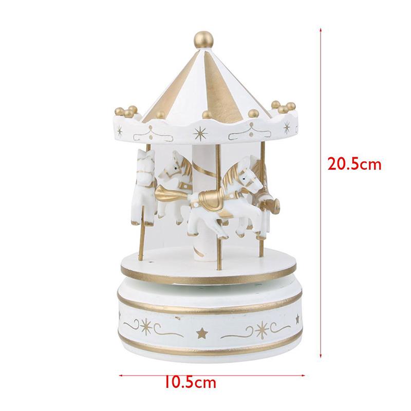 OULII Plastic Merry-Go-Round Carousel Wind Up Musi... – Grandado